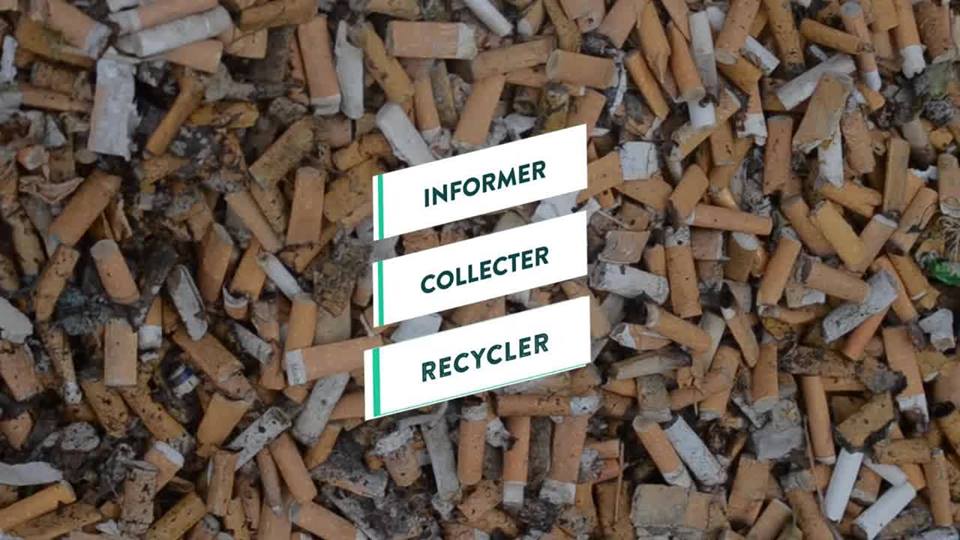 Innovate by recycling cigarette butts which are the primary cause of ...